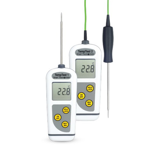 TempTest 1 & 2 Termometre, med/uden ledningsprobe - LTM Instruments